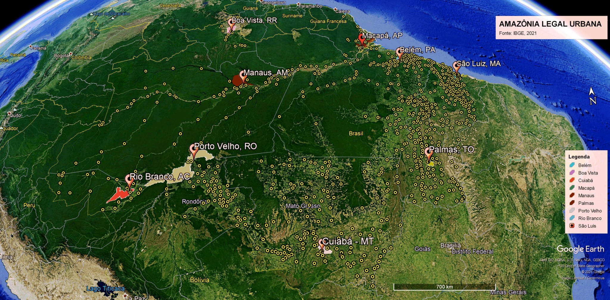 Conheça - Amazonia Legal Urbana